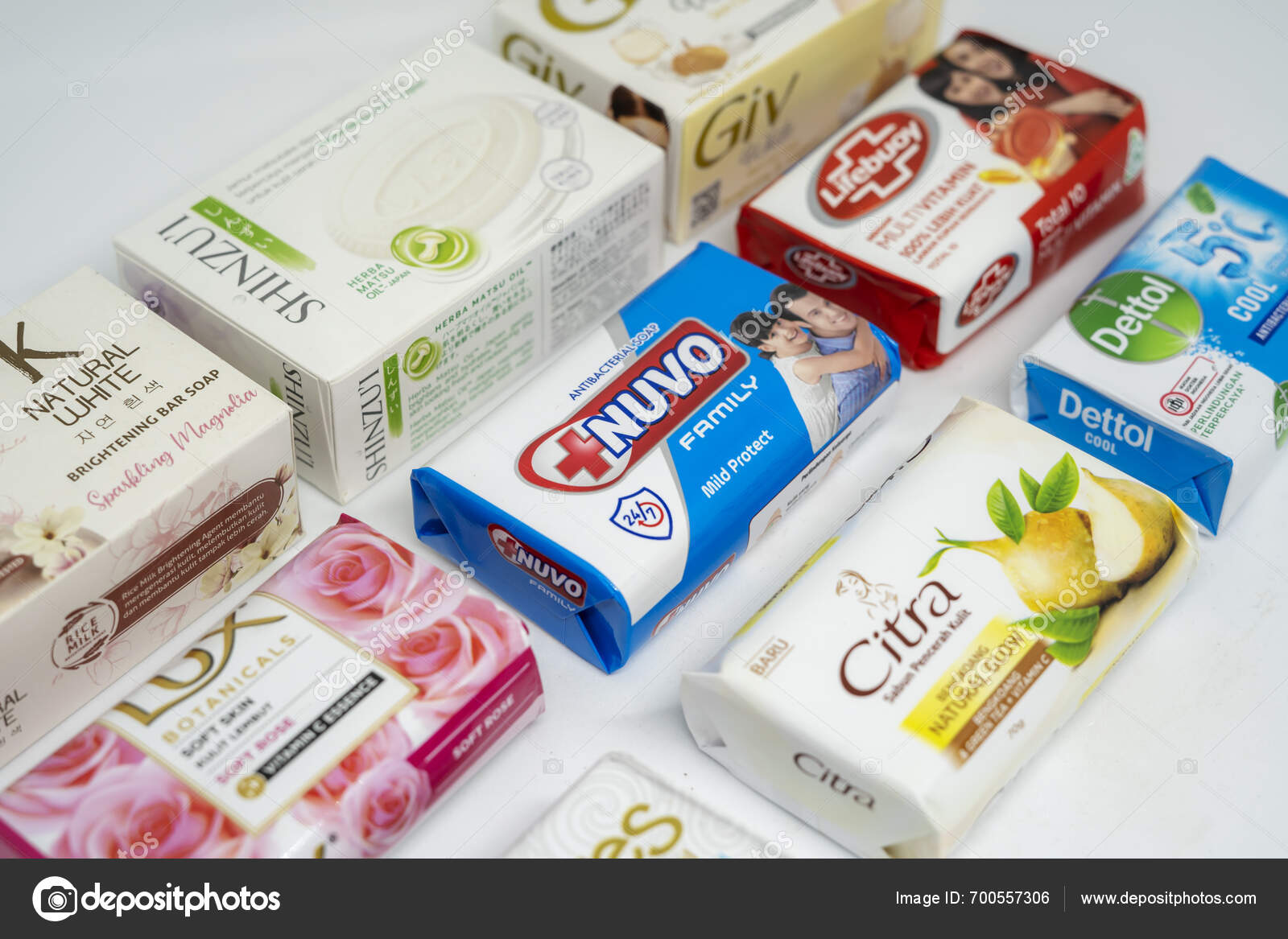 Jakarta Indonesia December 2023 Various Kinds Soap Indonesian Market ...