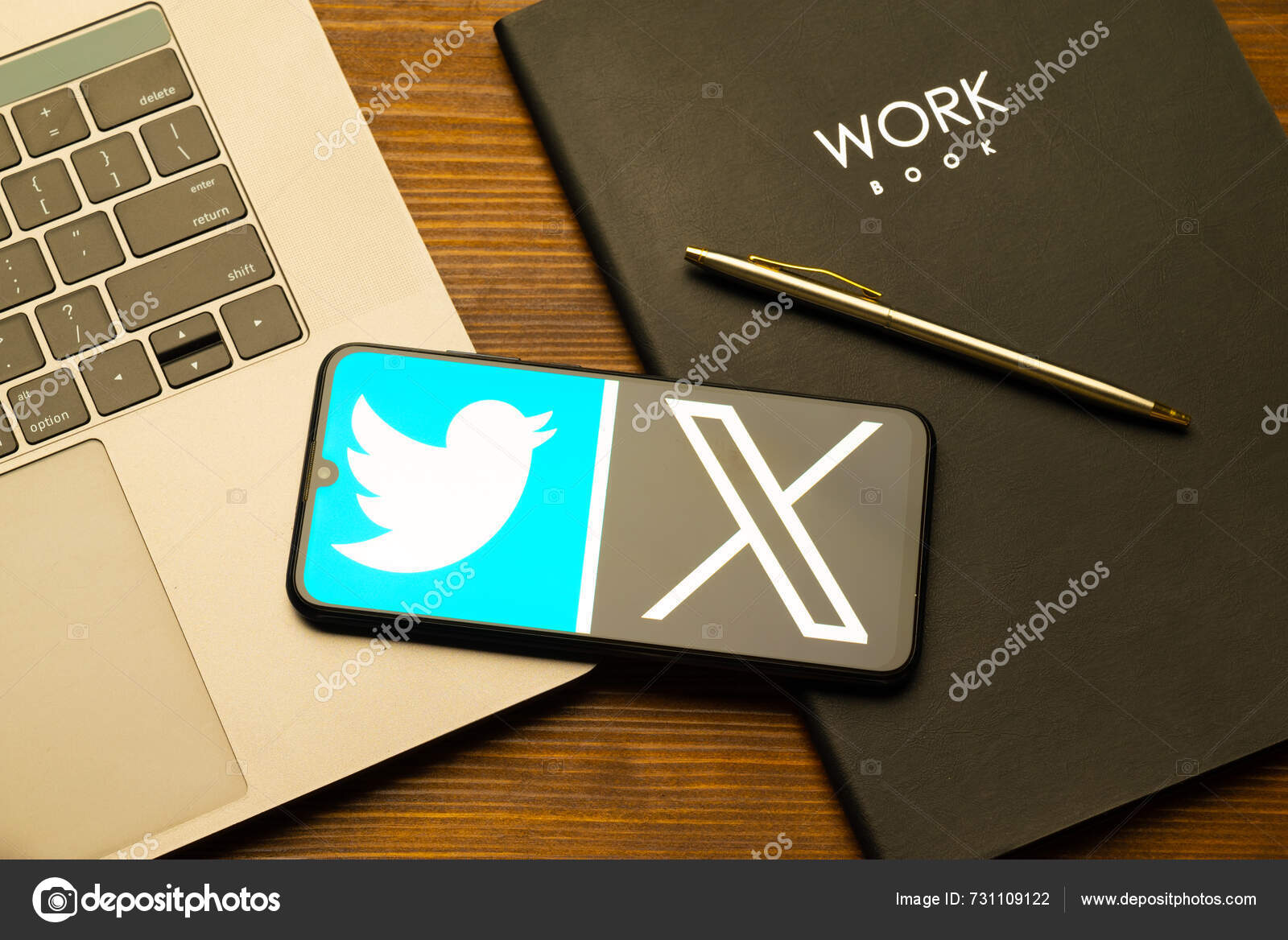 Twitter Logo Smartphone Screen Elon Musk Announced Rebranding Twitter ...