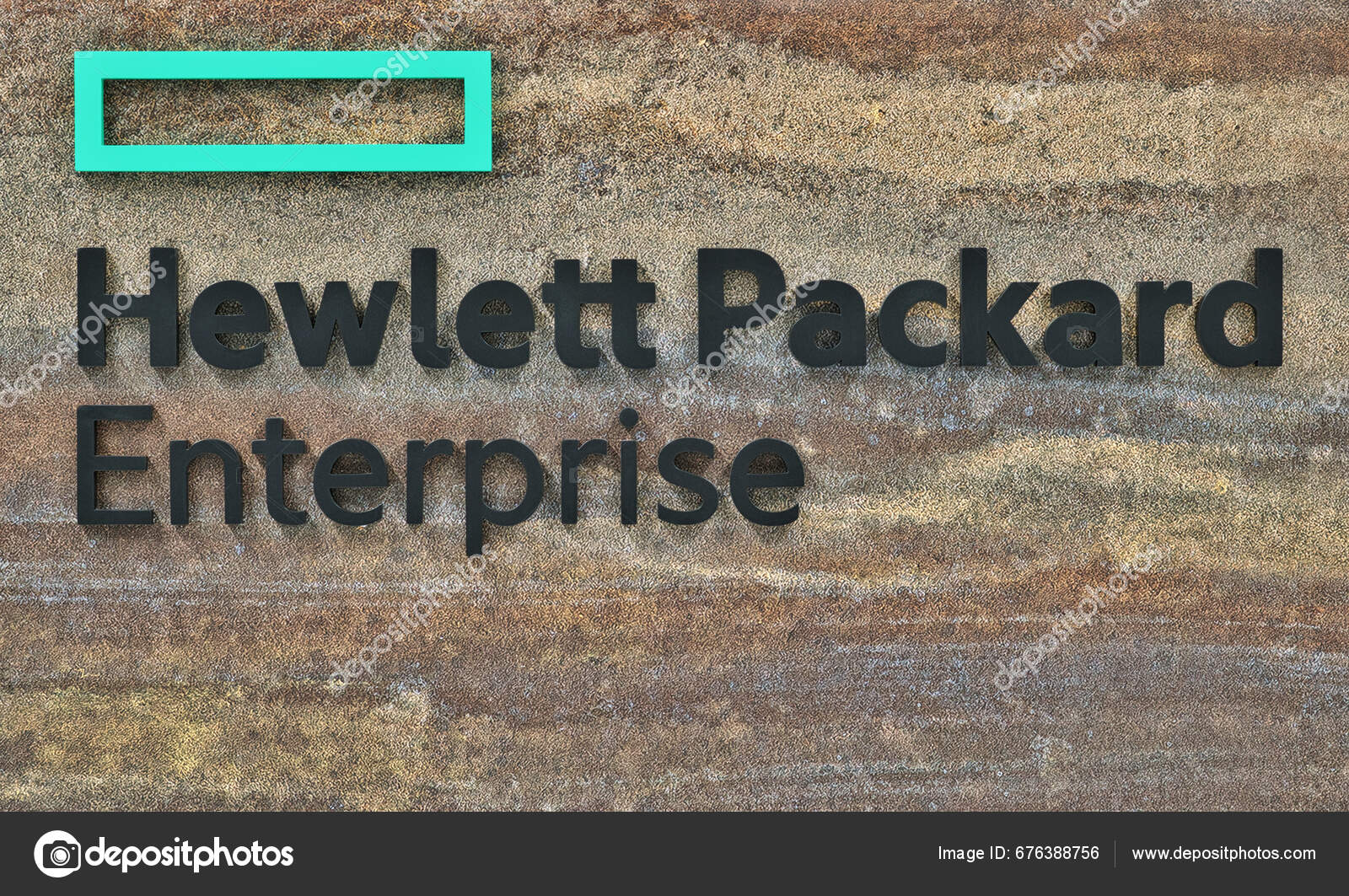 Houston Texas Usa 2023 Hewlett Packard Enterprise Business Sign Logo ...