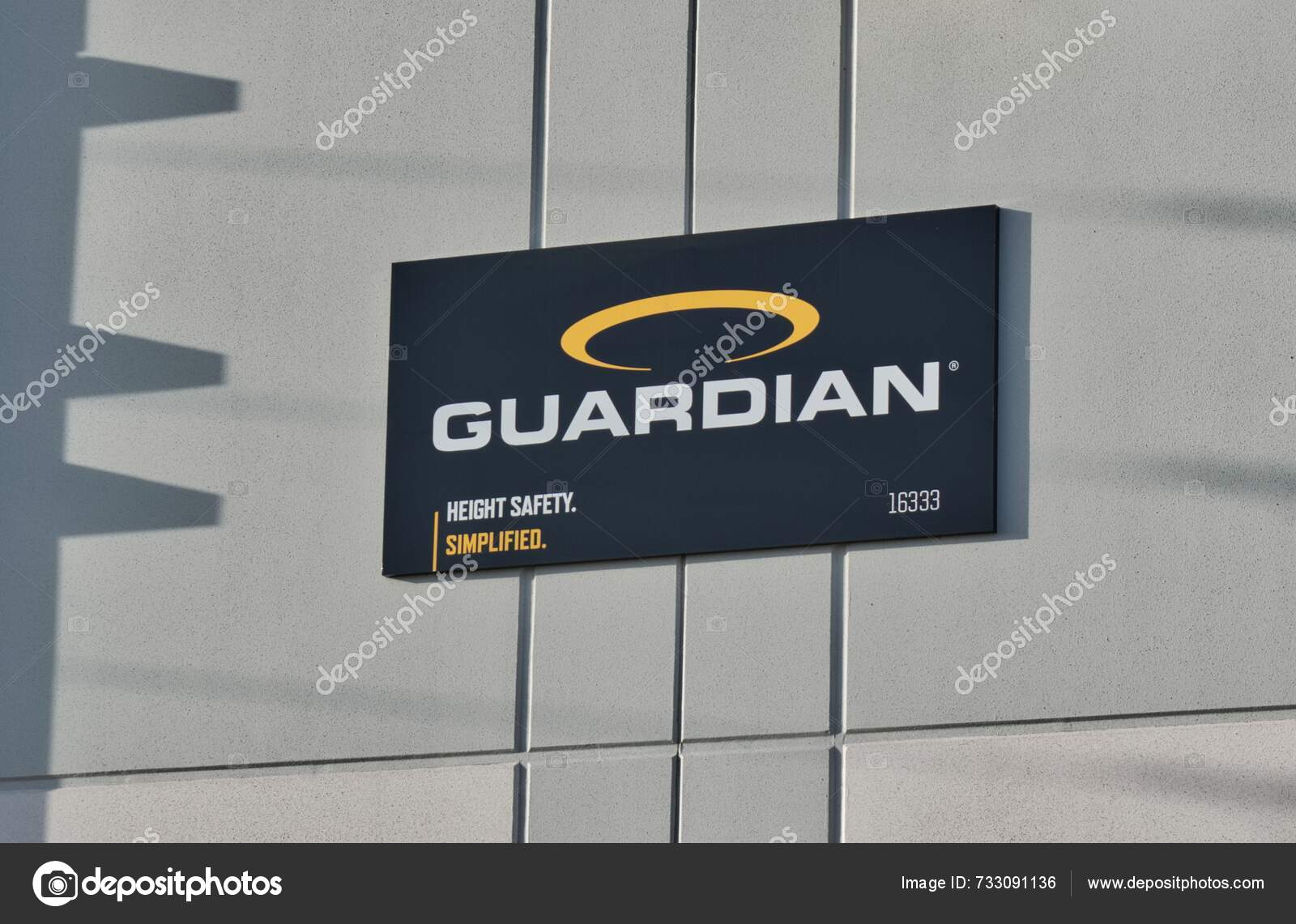 Houston Texas Usa 2024 Guardian Company Sign Office Building Business ...
