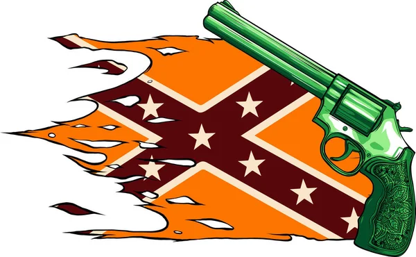 Rebel Flags With Guns
