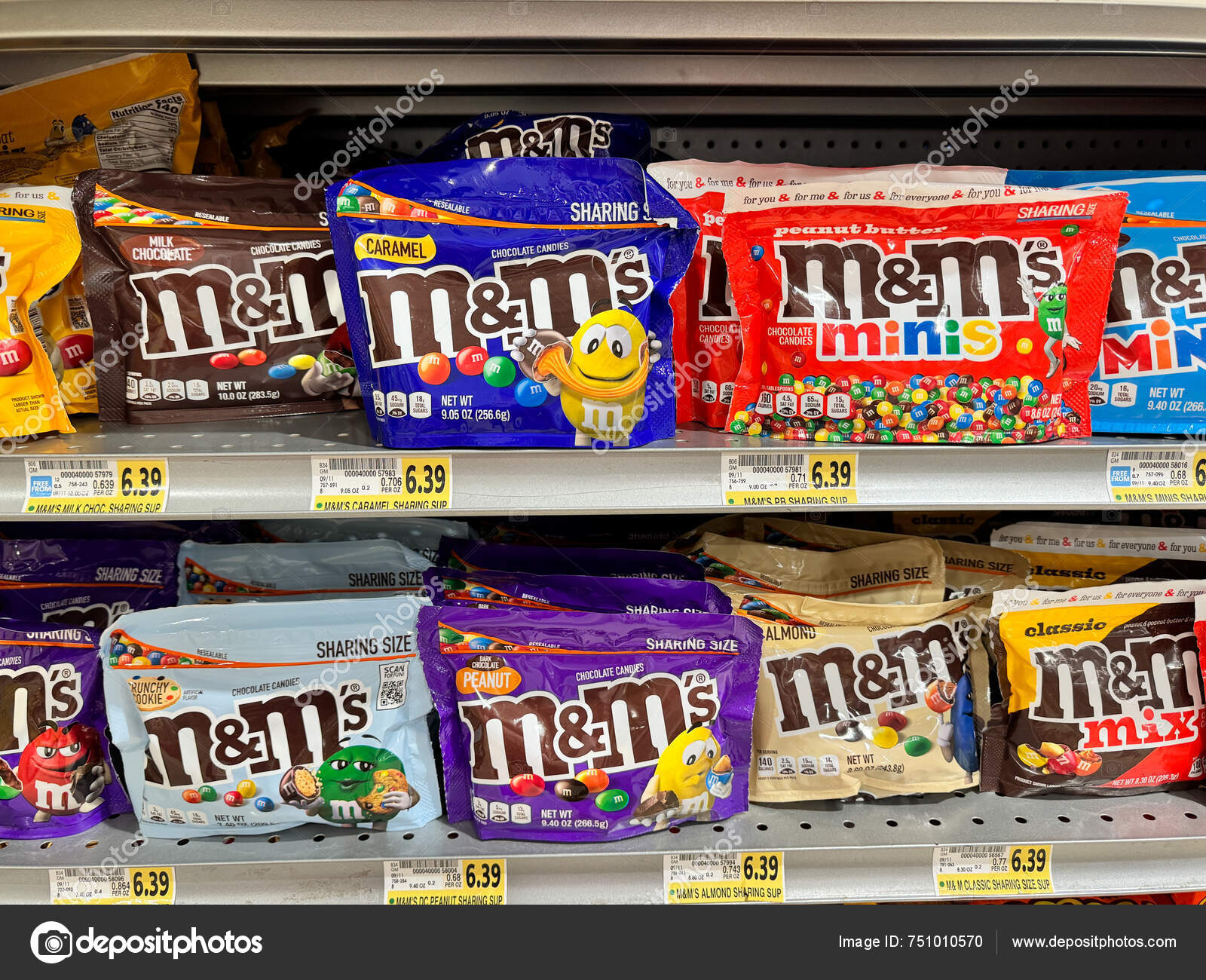 Vienna Virginia September 2024 Grocery Store Candy Section Various ...