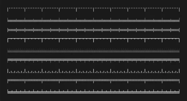 Various Measurement Scales Divisions Realistic White Scale Measuring ...