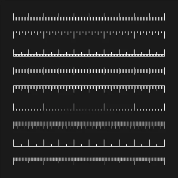 Various Measurement Scales Divisions Realistic Scale Measuring Length ...