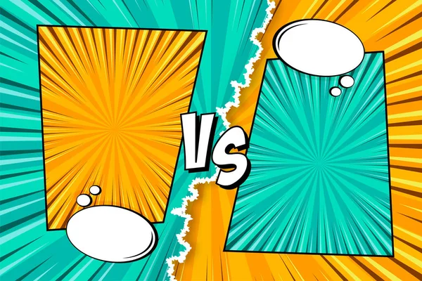 Cartoon Comic Background Fight Comics Book Colorful Competition Poster ...