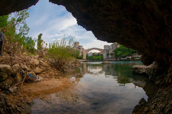 Fantastic Skyline Mostar Mostar Bridge Houses Minarets Sunset Location ...