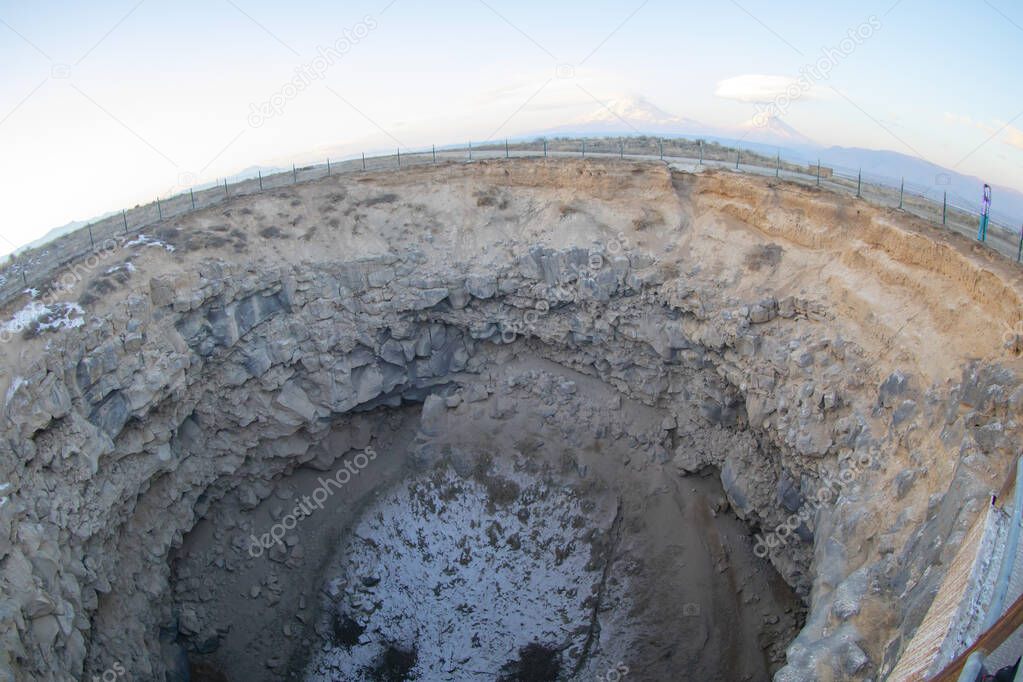 Meteor Pit, located in Doubeyazt city of Turkey, is the second largest ...