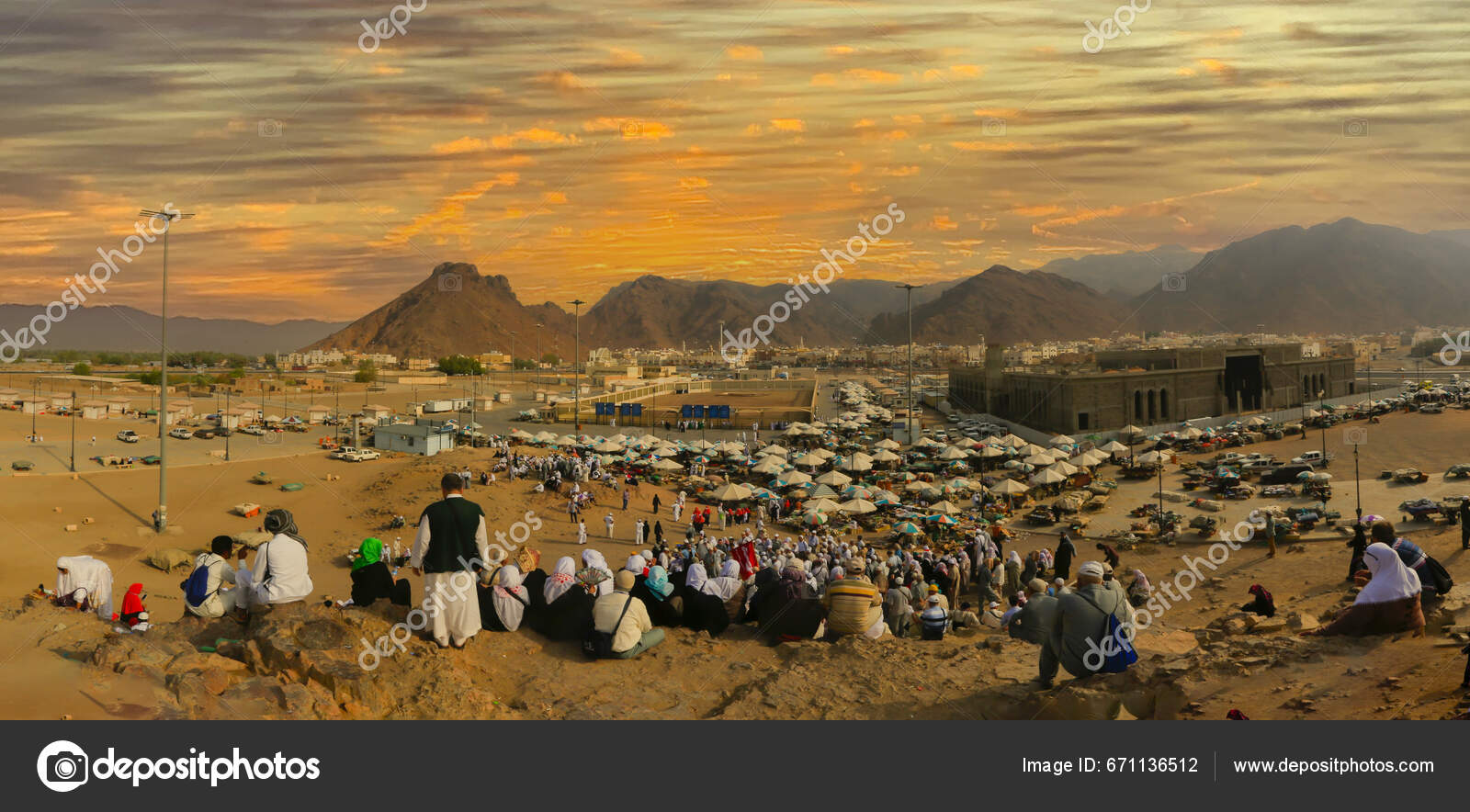 Mercy Mountain Arafat Prophet Mohammed Stand Hajj — Stock Editorial ...
