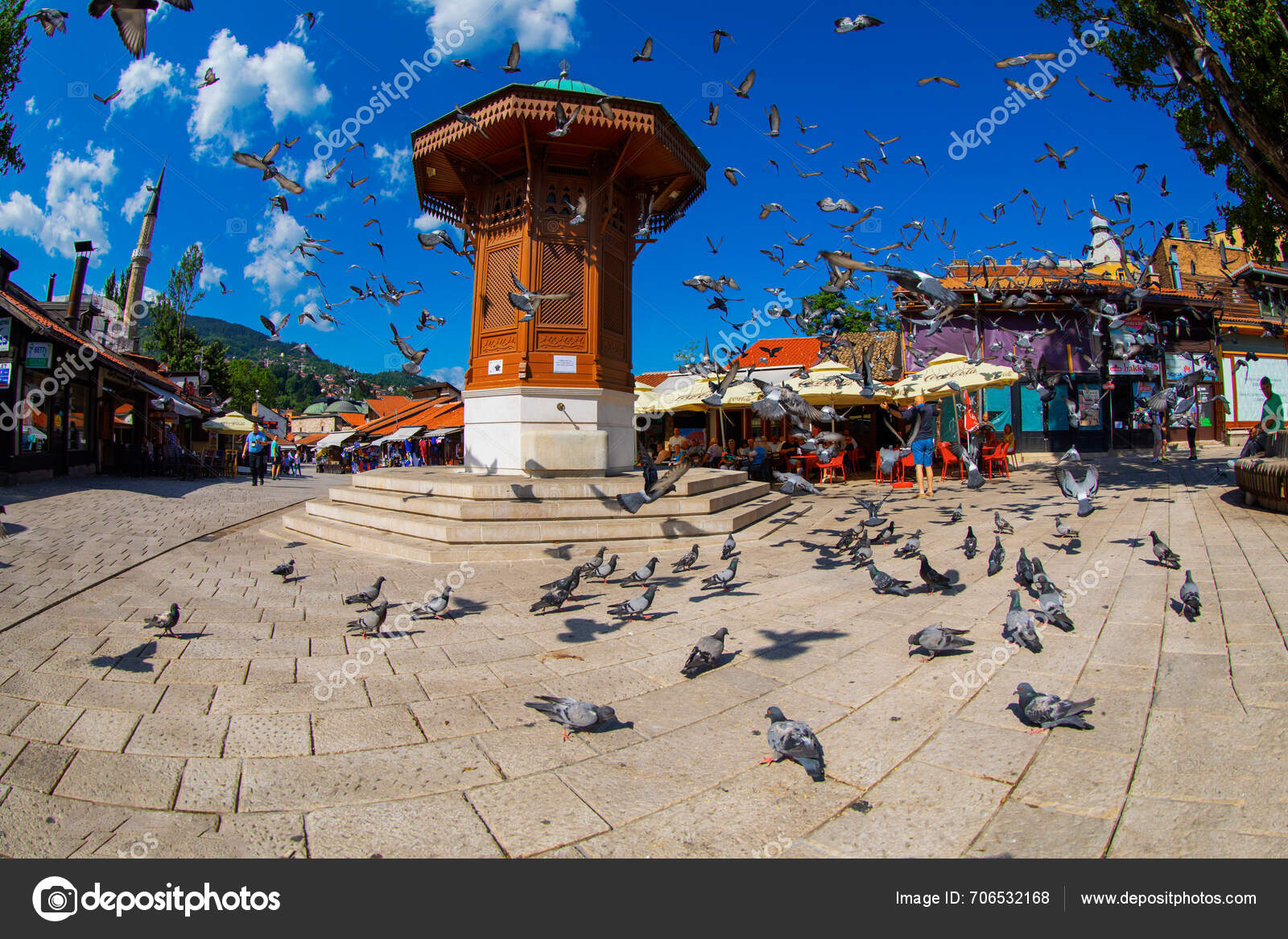 Bascarsija Sarajevo's Old Bazaar Historical Center City Built 15Th ...