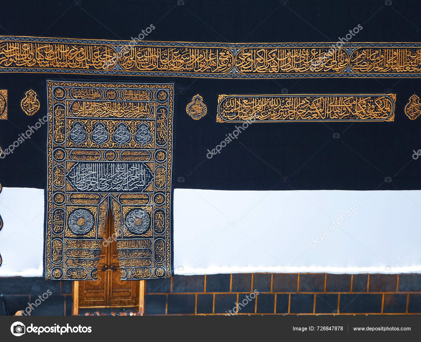 Holy Kaaba Gate Walls Muslims Circumambulating — Stock Editorial Photo ...