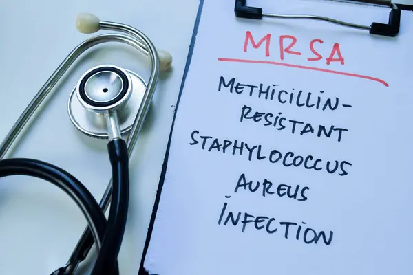 Concepto de MRSA - Staphylococcus Aureus resistente a la meticilina ...