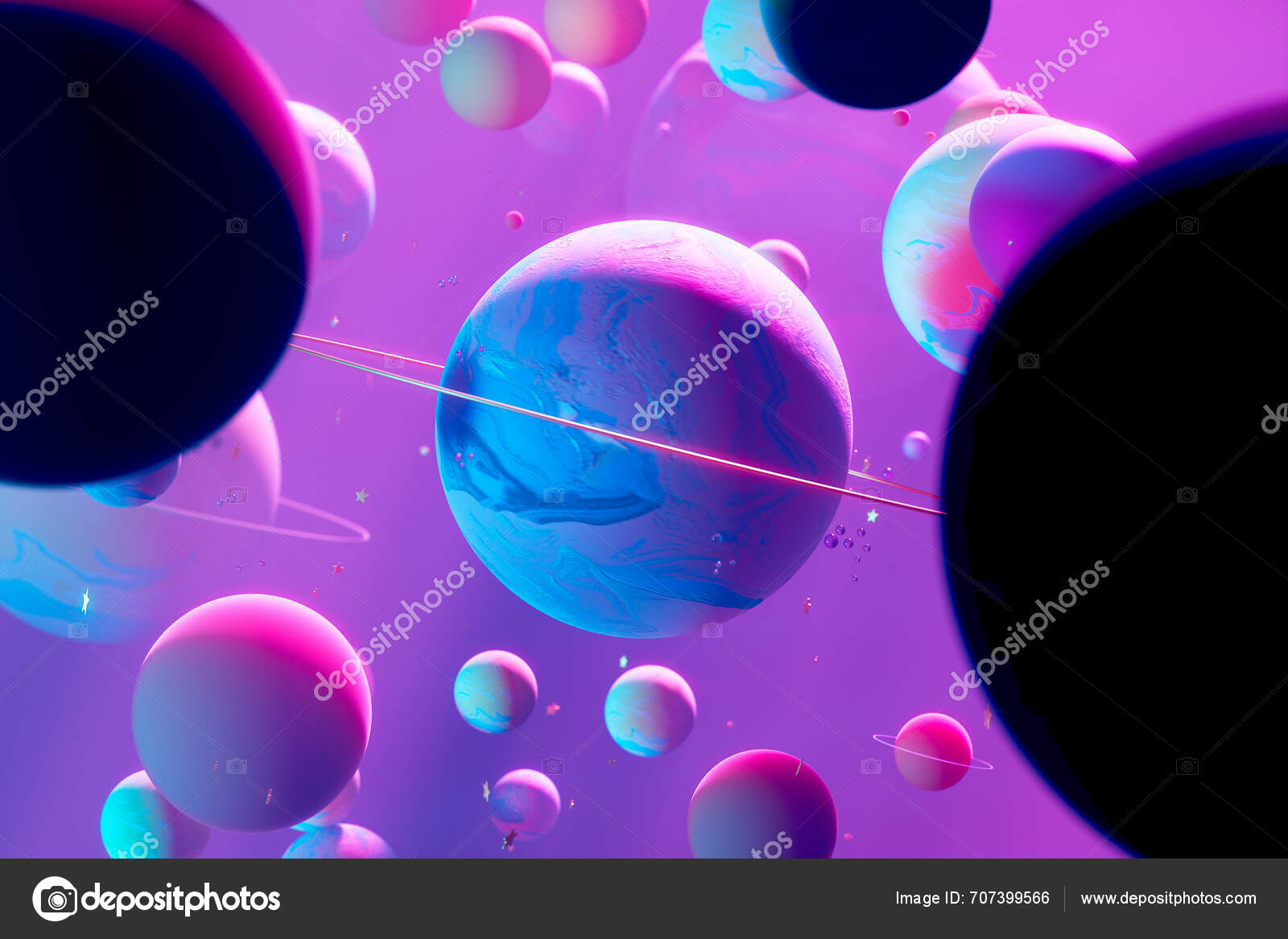 Spectacular Digital Art Featuring Glossy Ultraviolet Spheres Detailed ...