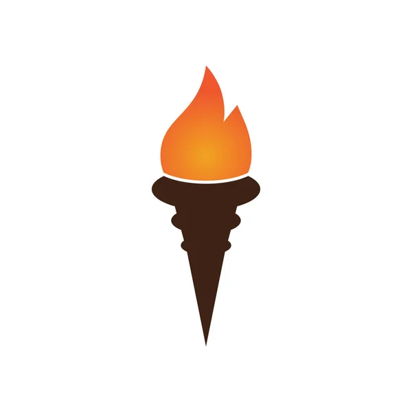 Fire Torch Flame Flat Icons Set Collection Symbol Flaming Illustration Stock Vector by ...