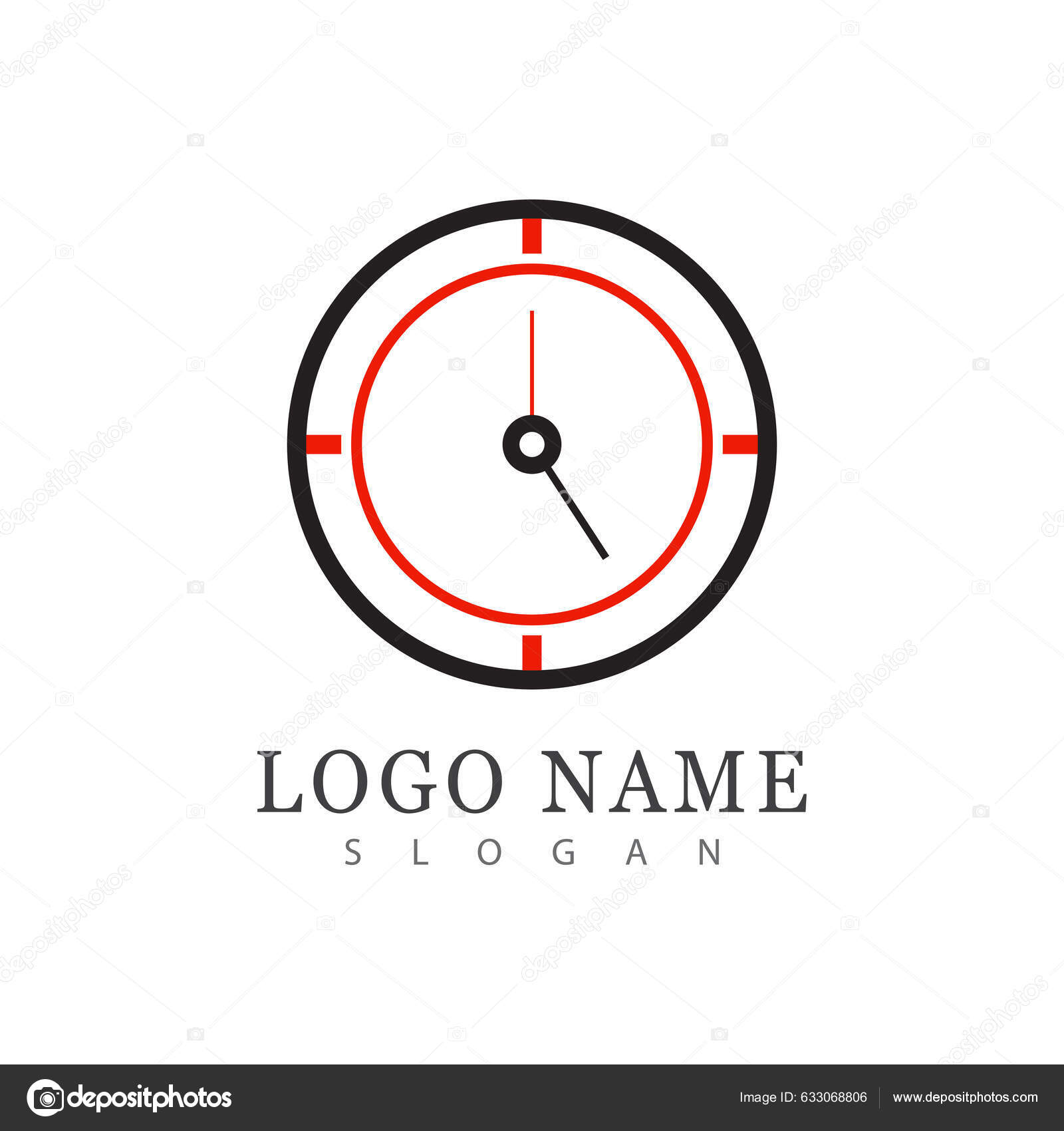 Time Icon Logo Vector Flat Design Stock Vector by ©Heartlive 633068806