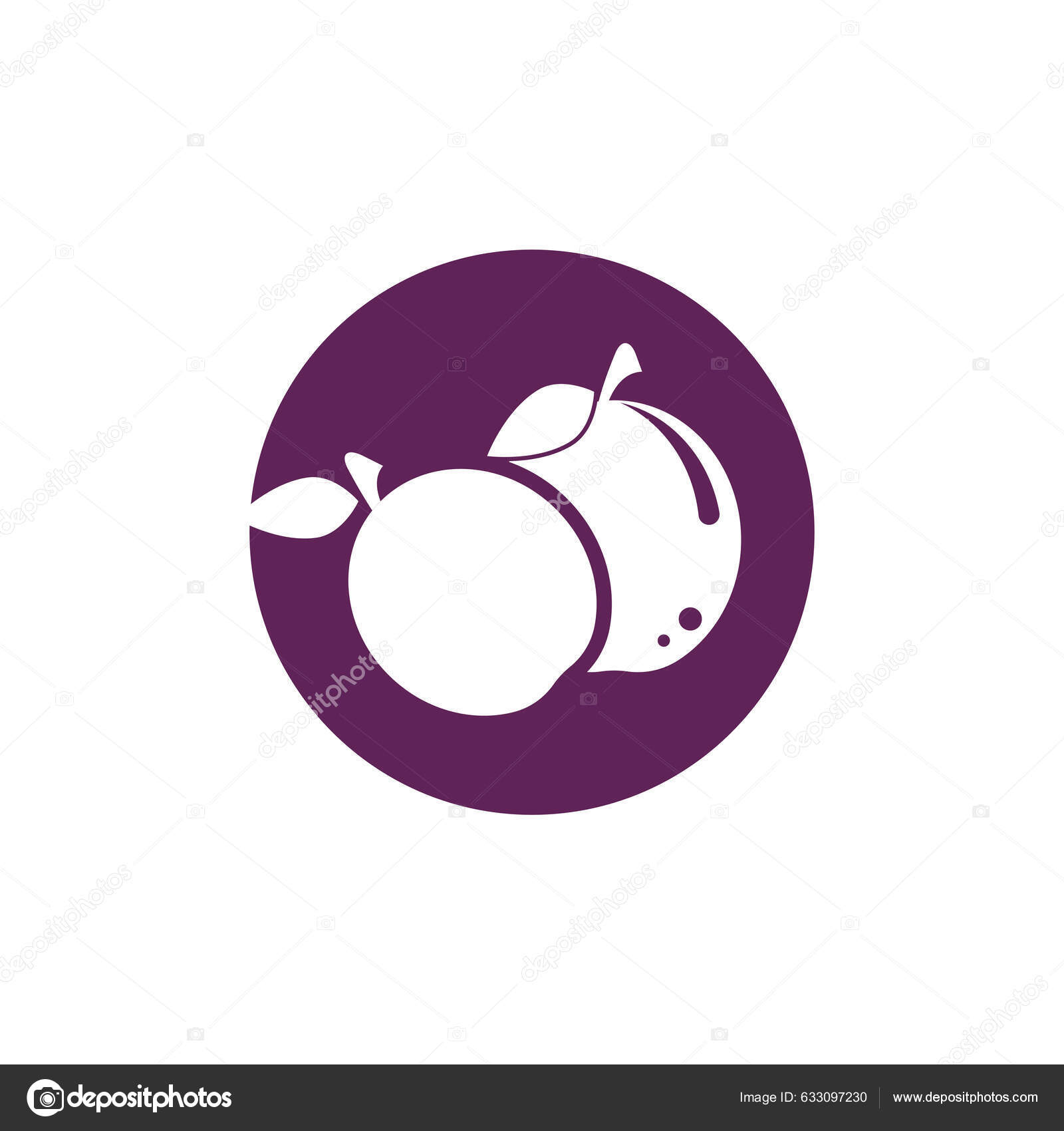 Plum Logo Vector Icon Design Template Stock Vector by ©Heartlive 633097230