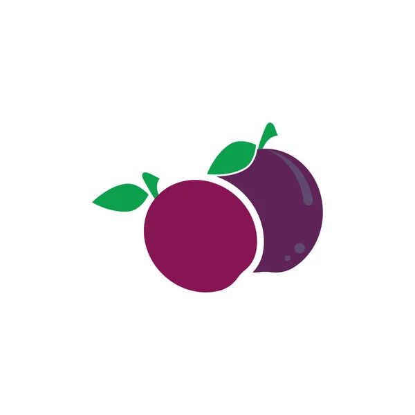 Plum Logo Vector Icon Design Template Stock Vector by ©Heartlive 633097230