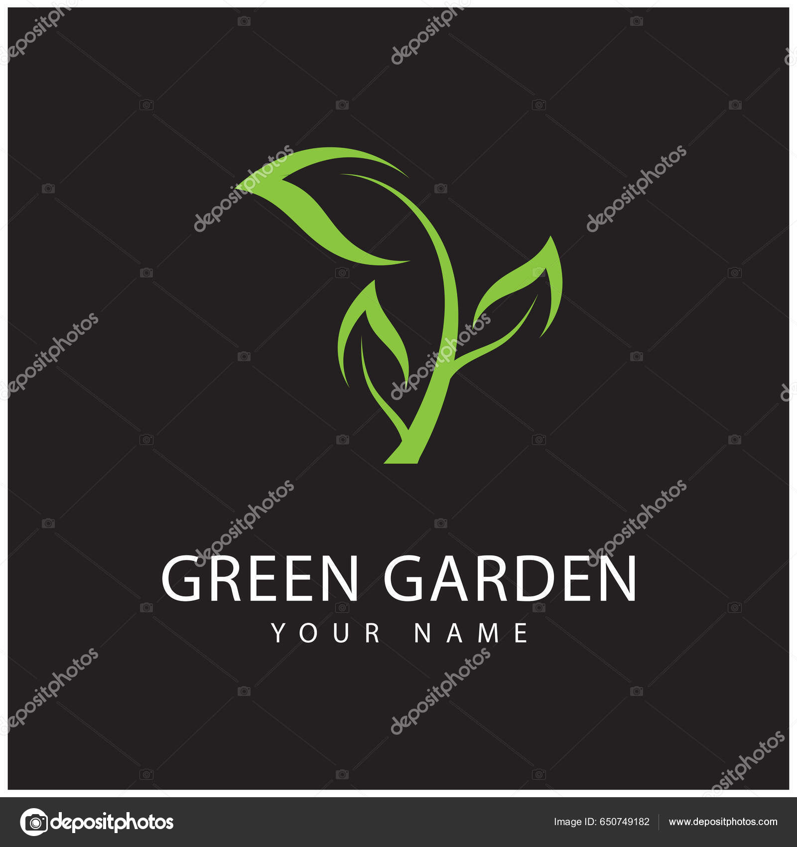 Green Garden Logo Vector Symbol Stock Vector by ©Heartlive 650749182