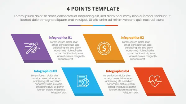 Points Stage Template Infographic Concept Slide Presentation Horizontal ...