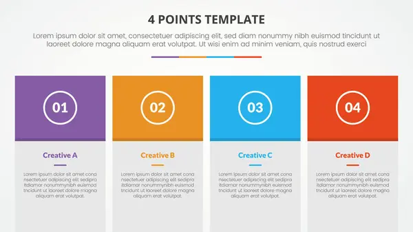 Points Stage Template Infographic Concept Slide Presentation Big Box ...