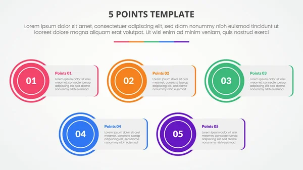 Points Stage Template Infographic Concept Slide Presentation Big Box ...