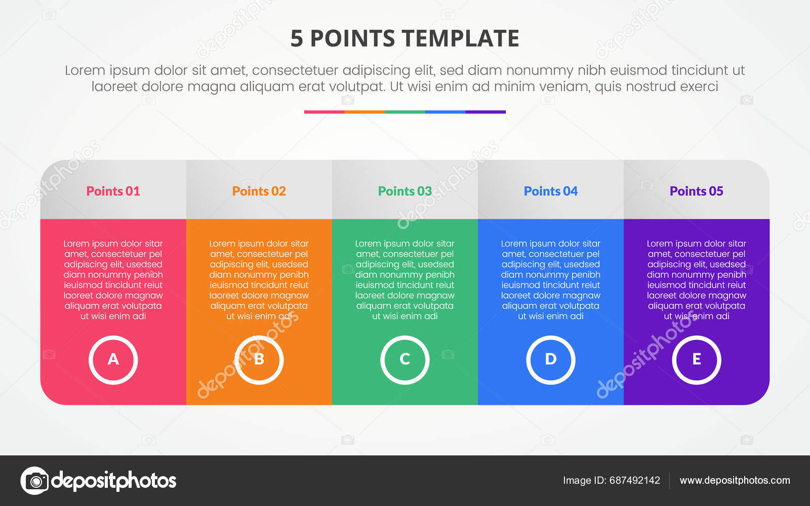 Points Stage Template Infographic Concept Slide Presentation Big Table ...