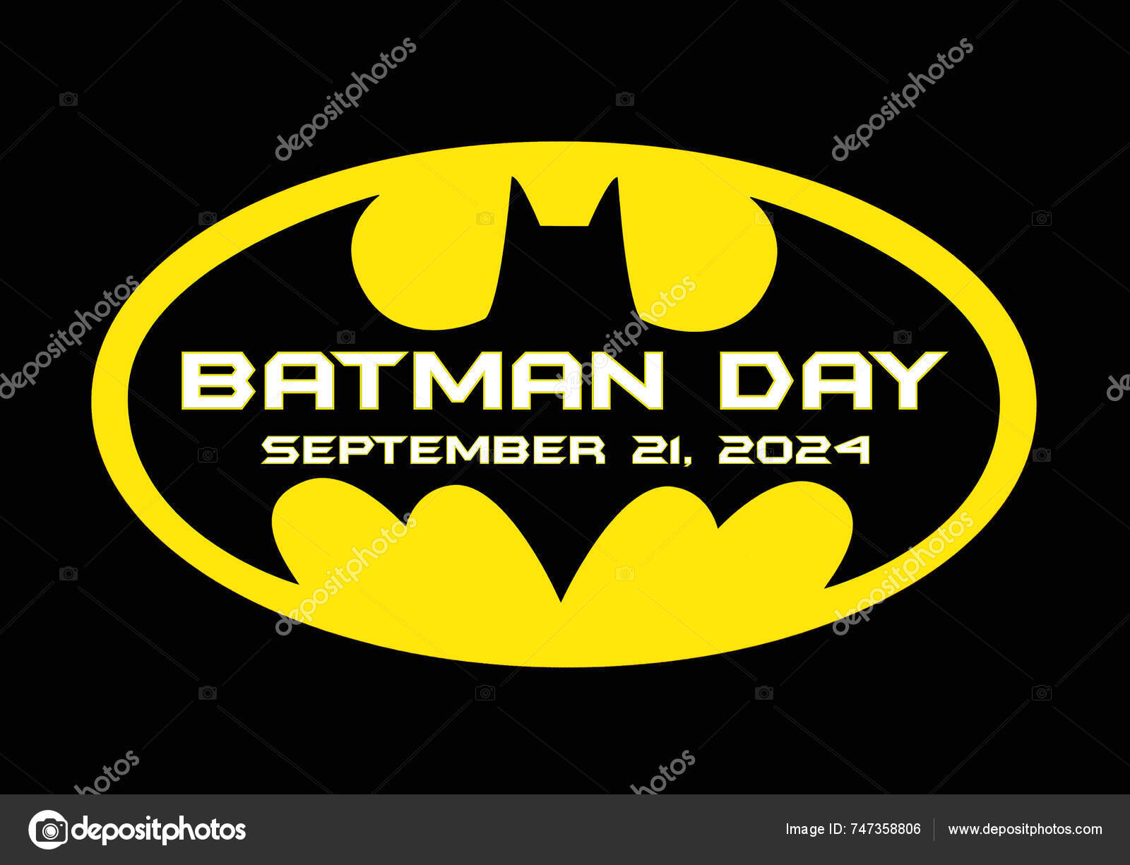 Batman Logo 85Th Batman Day Celebration 2024 — Stock Photo ...