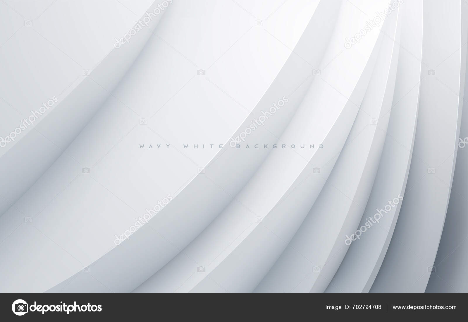 White Abstract Background Dynamic Shape Dimension Layers Stock Vector ...