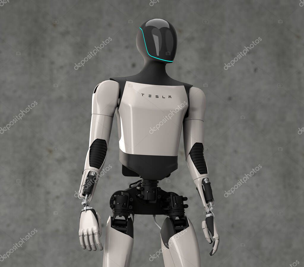 Shanghai, China - 5 de julio de 2024: Tesla Humanoid Robot Optimus ...