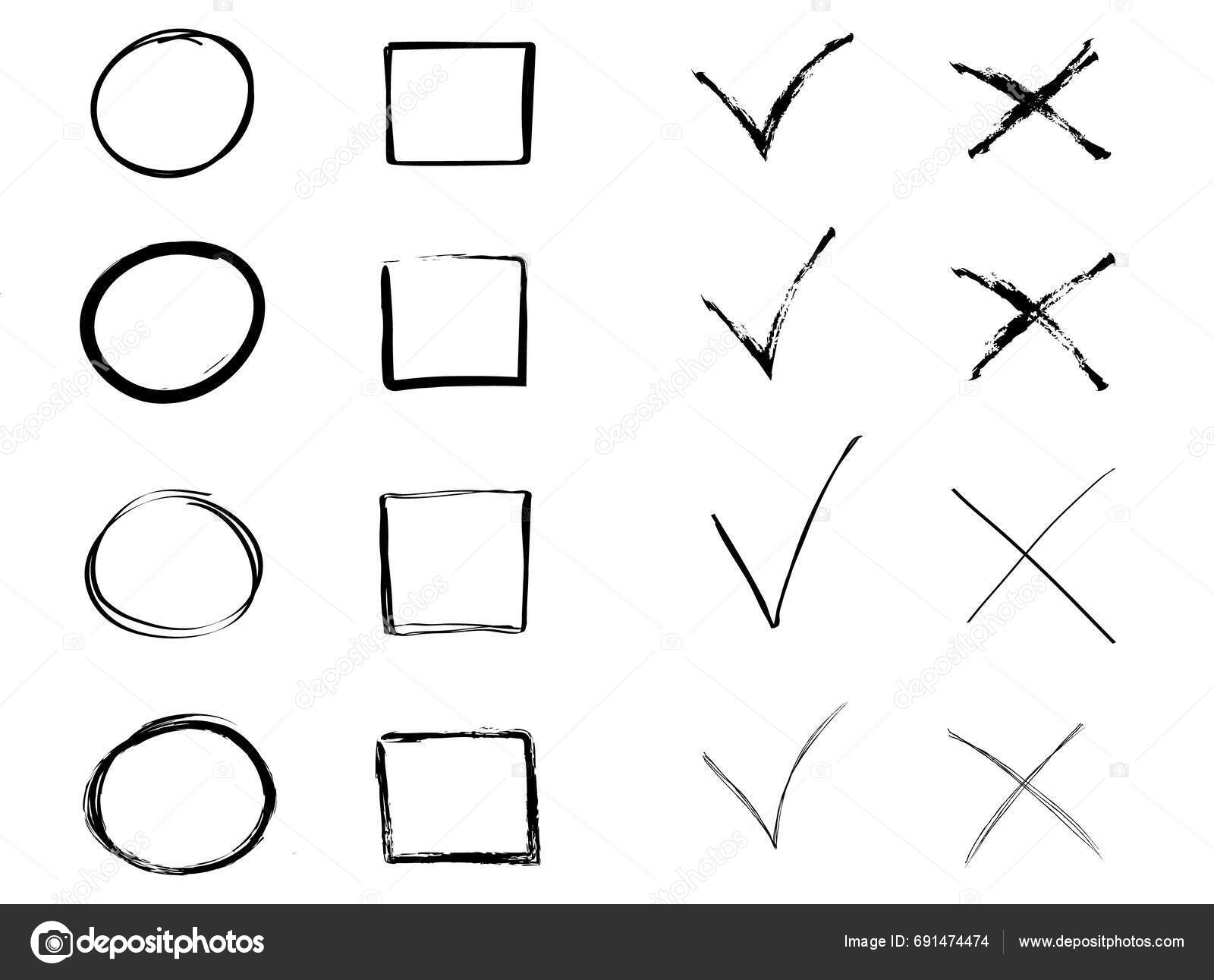 Doodle Check Marks Hand Drawn Checkbox Examination Mark Checklist Marks ... Doodle Check Marks Hand Drawn Checkbox Examination Mark Checklist Marks ...