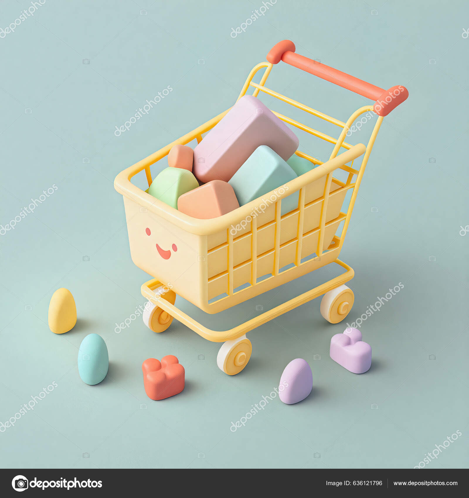 3d Shopping Cart Icon