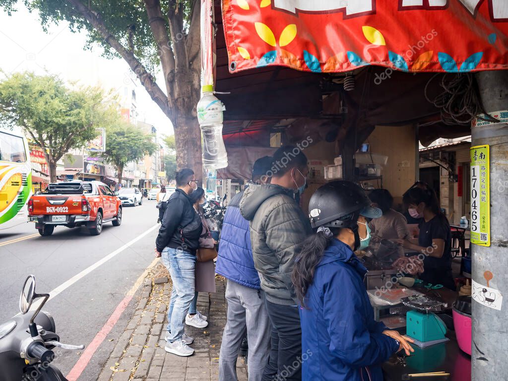 Tainan,Taiwan-JANUARY 1, 2023: Anping old Street facade on January 1 ...