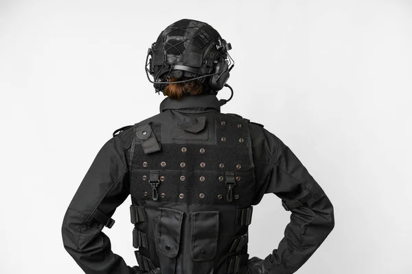 Swat Isolated White Background Surprise Facial Expression Stock Photo ...