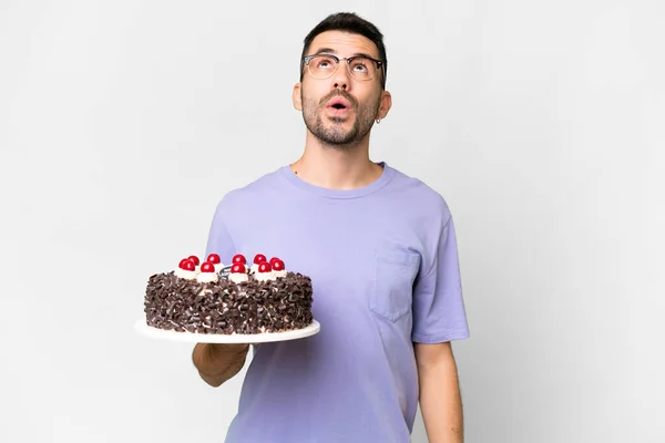 Man holding cake Stock Photos, Royalty Free Man holding cake Images ...