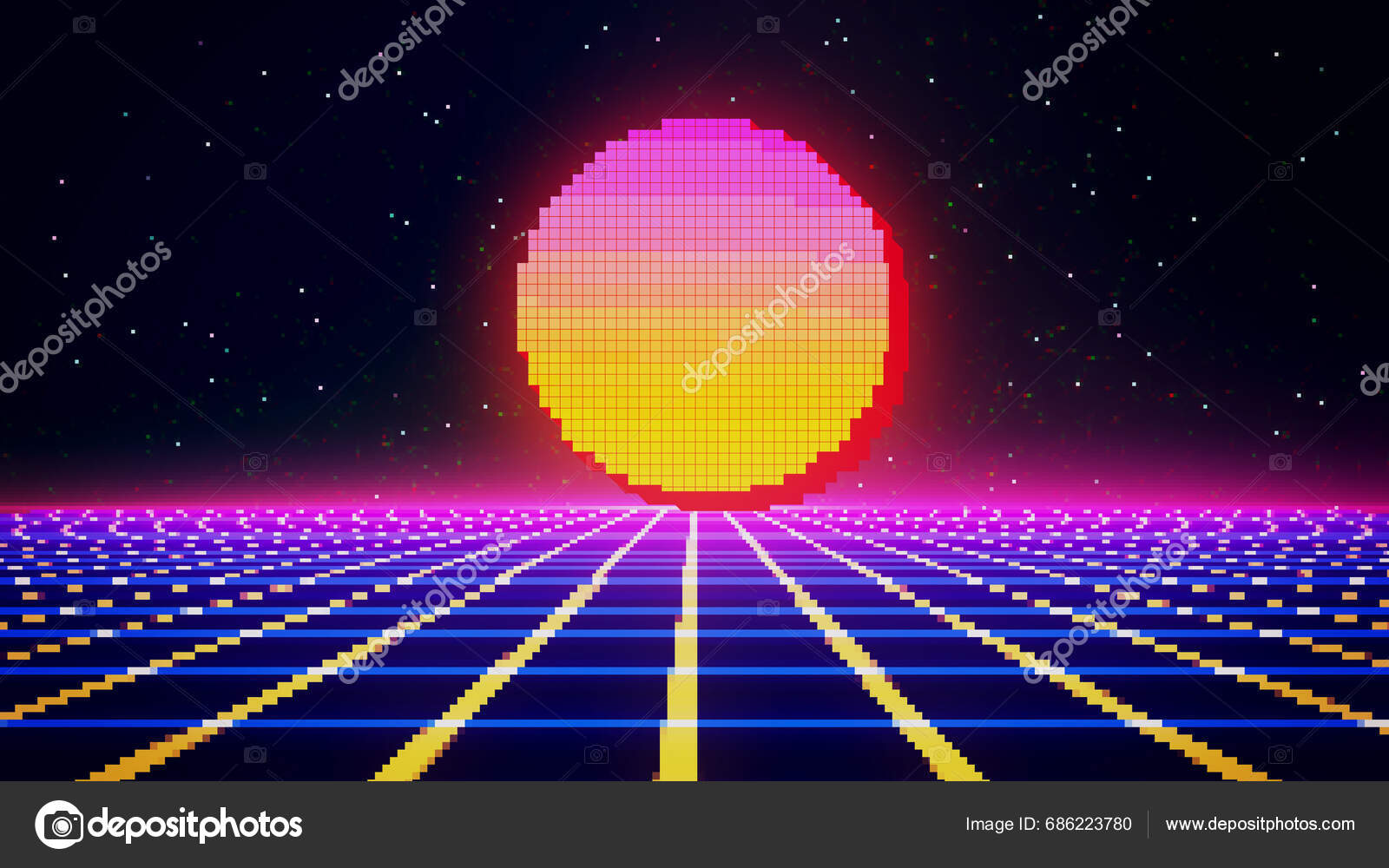 Retro Cyberpunk Style 80S Game Scene Pixel Art Bit Sci Stock Photo by ... Retro Cyberpunk Style 80S Game Scene Pixel Art Bit Sci Stock Photo by ...