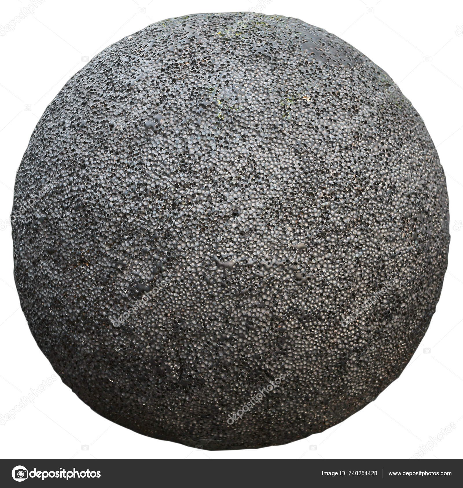 Gray Ball Perforated Surface — Stock Photo © navsesto #740254428