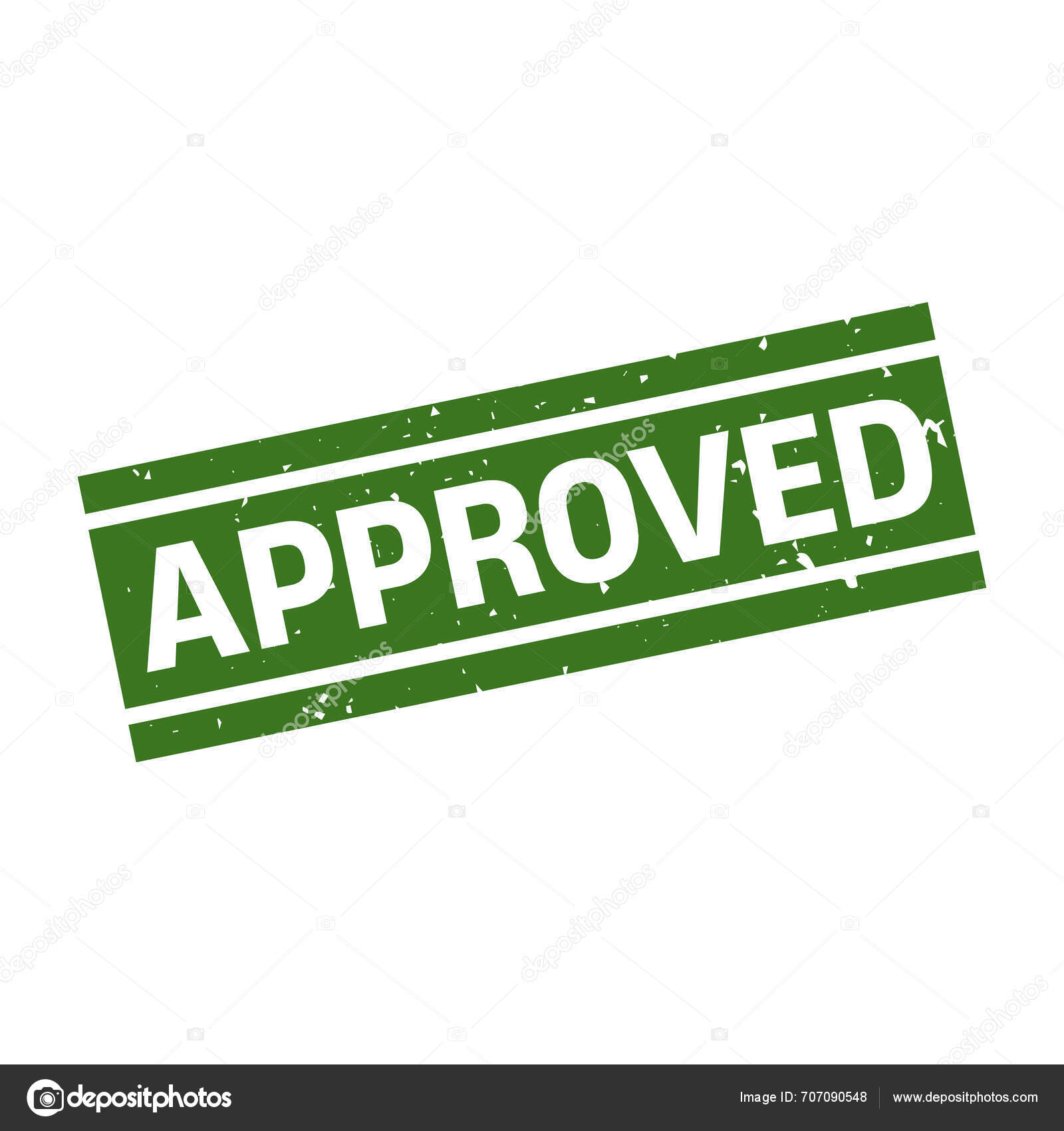 Image vectorielle Timbre Approuvé Signe Carré Approuvé par ©soponyono ...