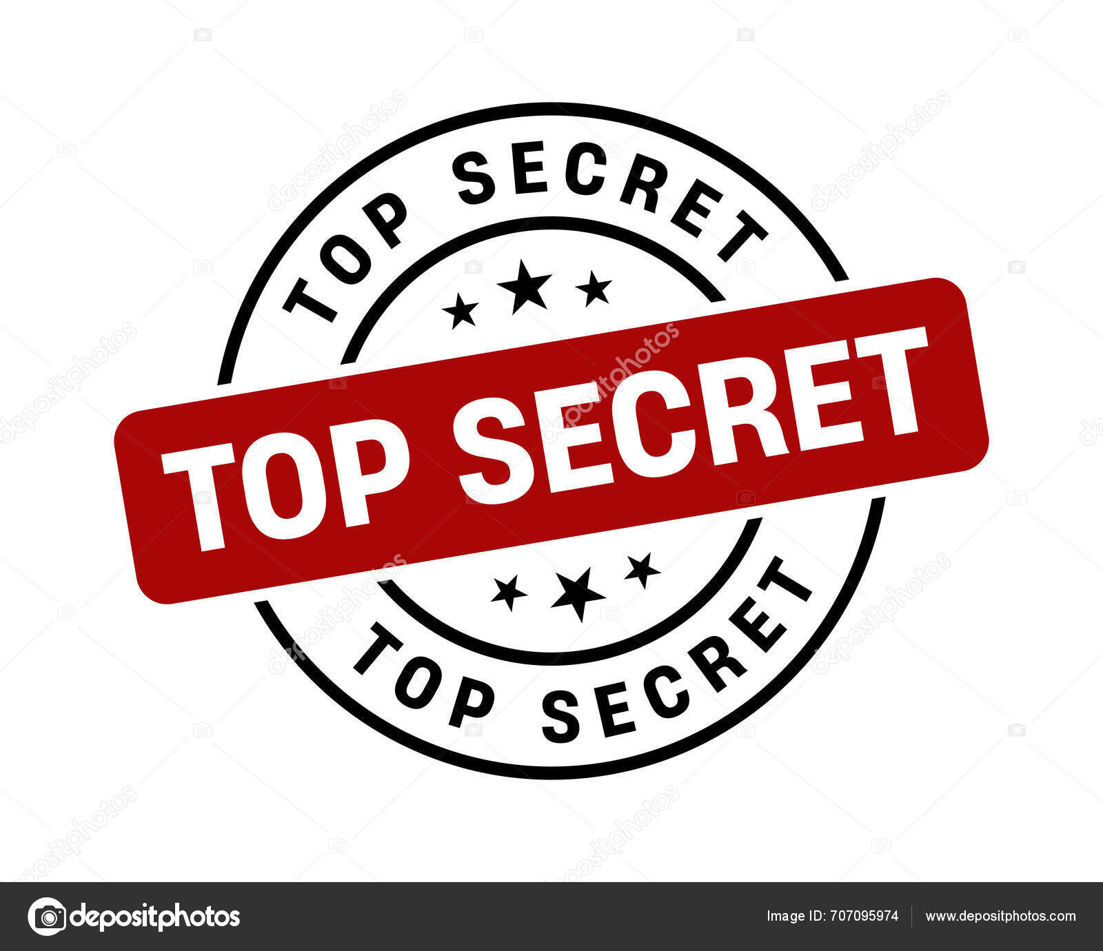 Top Secret Stamp Top Secret Sign Stock Vector by ©soponyono 707095974