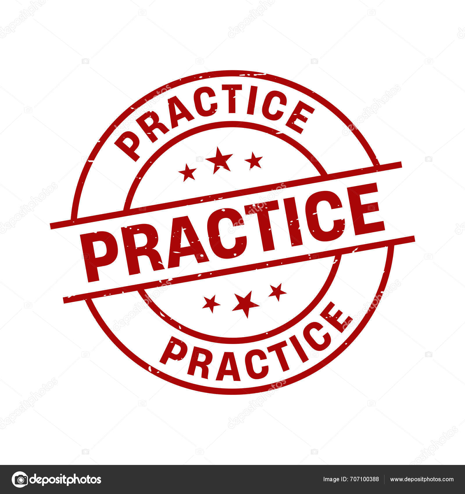 Practice Stamp Practice Grunge Sign Stock Vector by ©soponyono 707100388