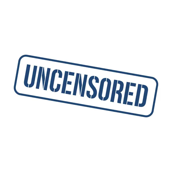 Uncensored Stamp Uncensored Grunge Square Sign Stock Vector by ...