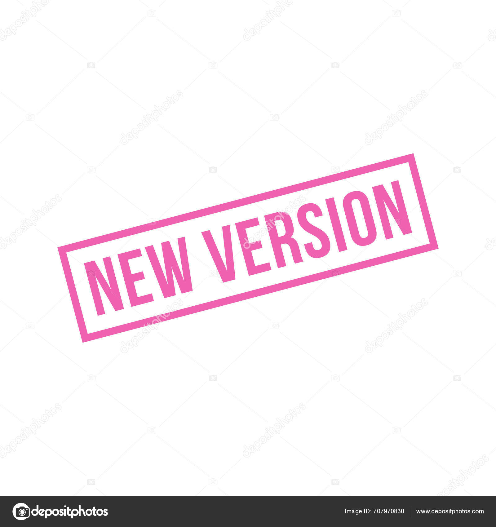 New Version Stamp New Version Grunge Square Sign Stock Vector by ...