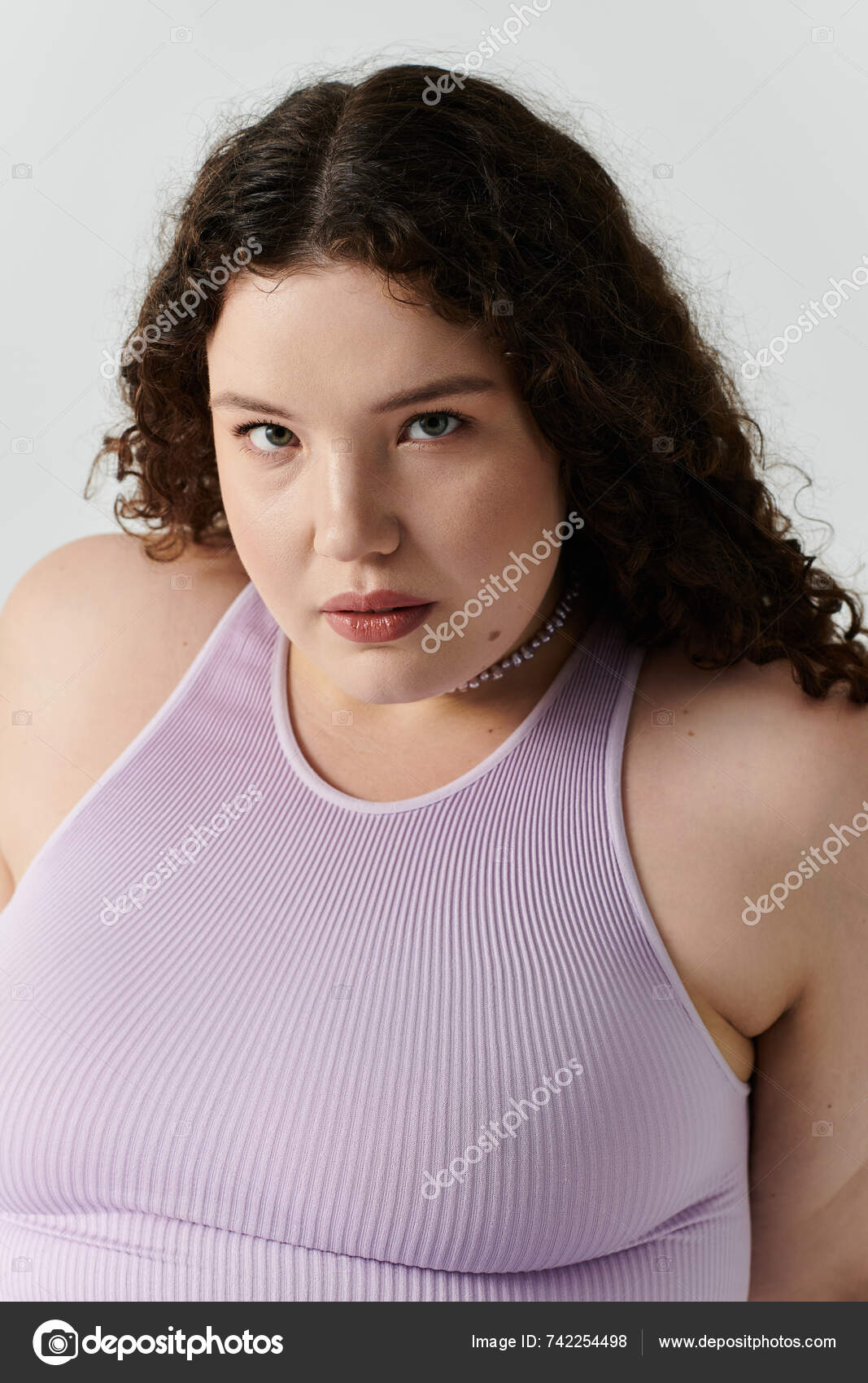 Beautiful Size Woman Poses Gracefully Showcasing Her Style Self ...