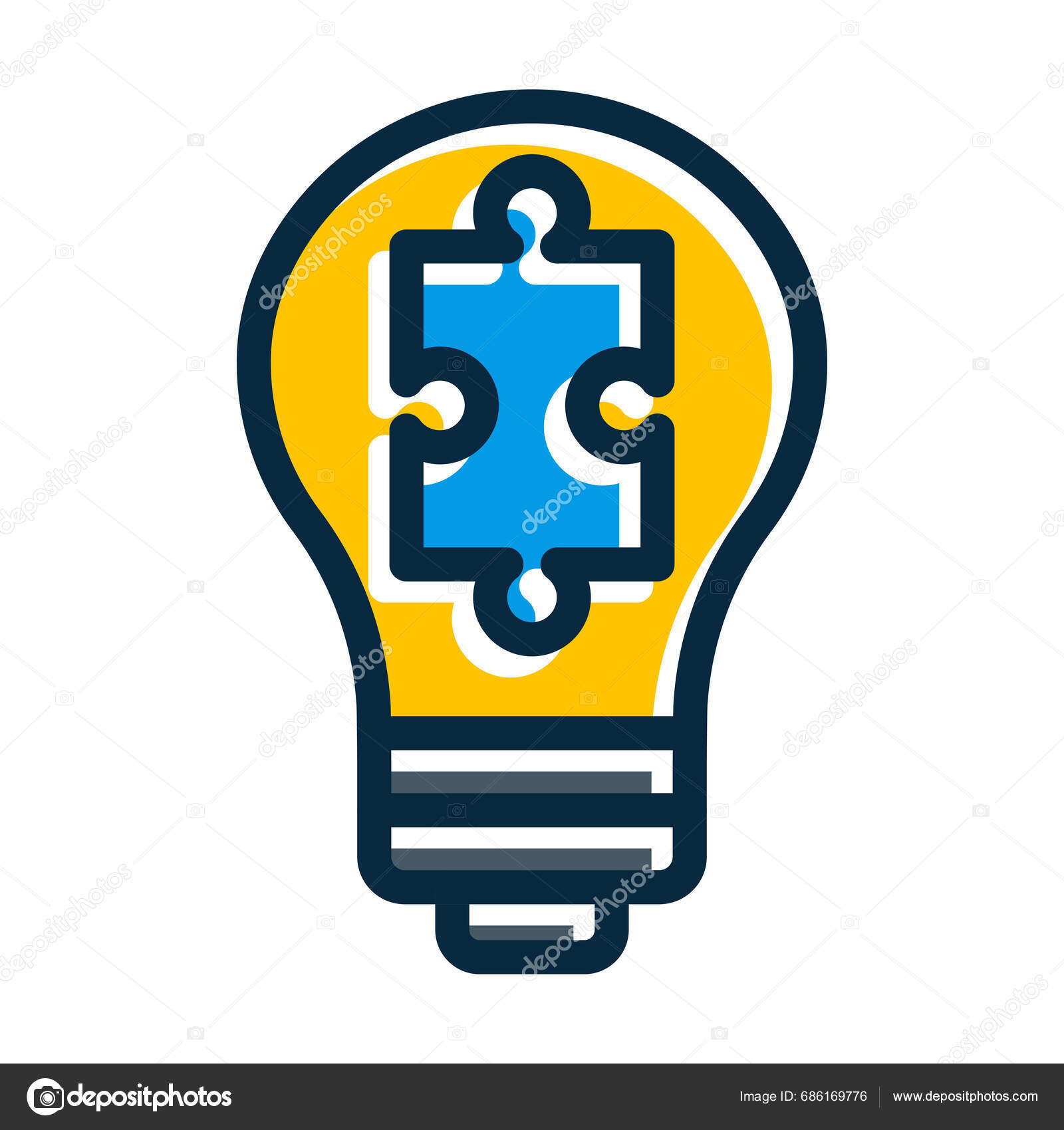 Solution Vector Thick Line Filled Dark Colors Icons Personal Commercial ...