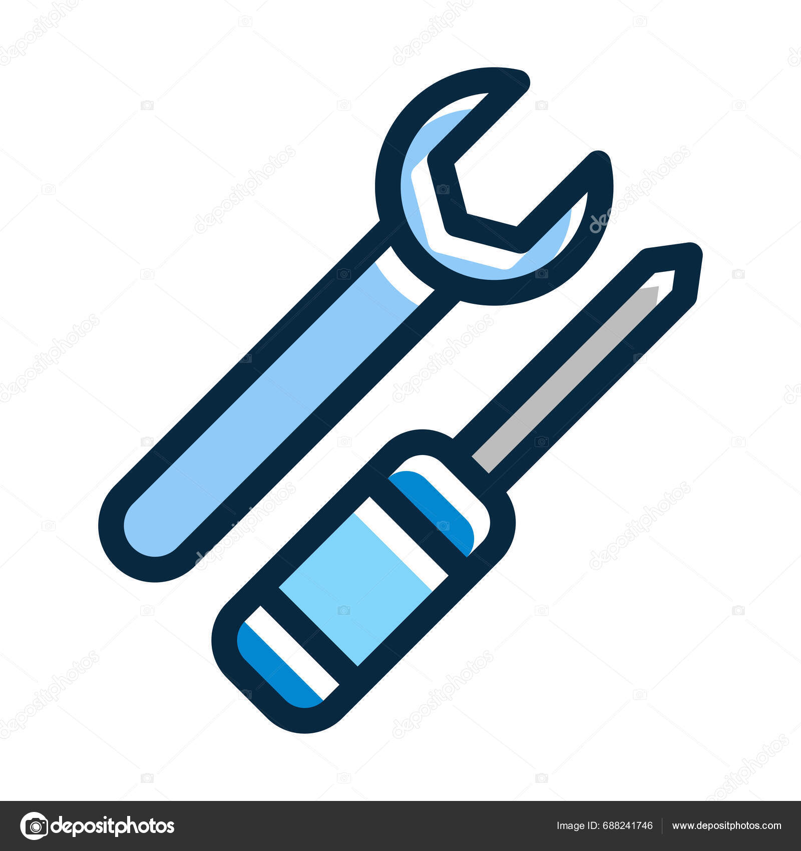 Repair Tools Vector Thick Line Filled Dark Colors Icon Personal Stock ...