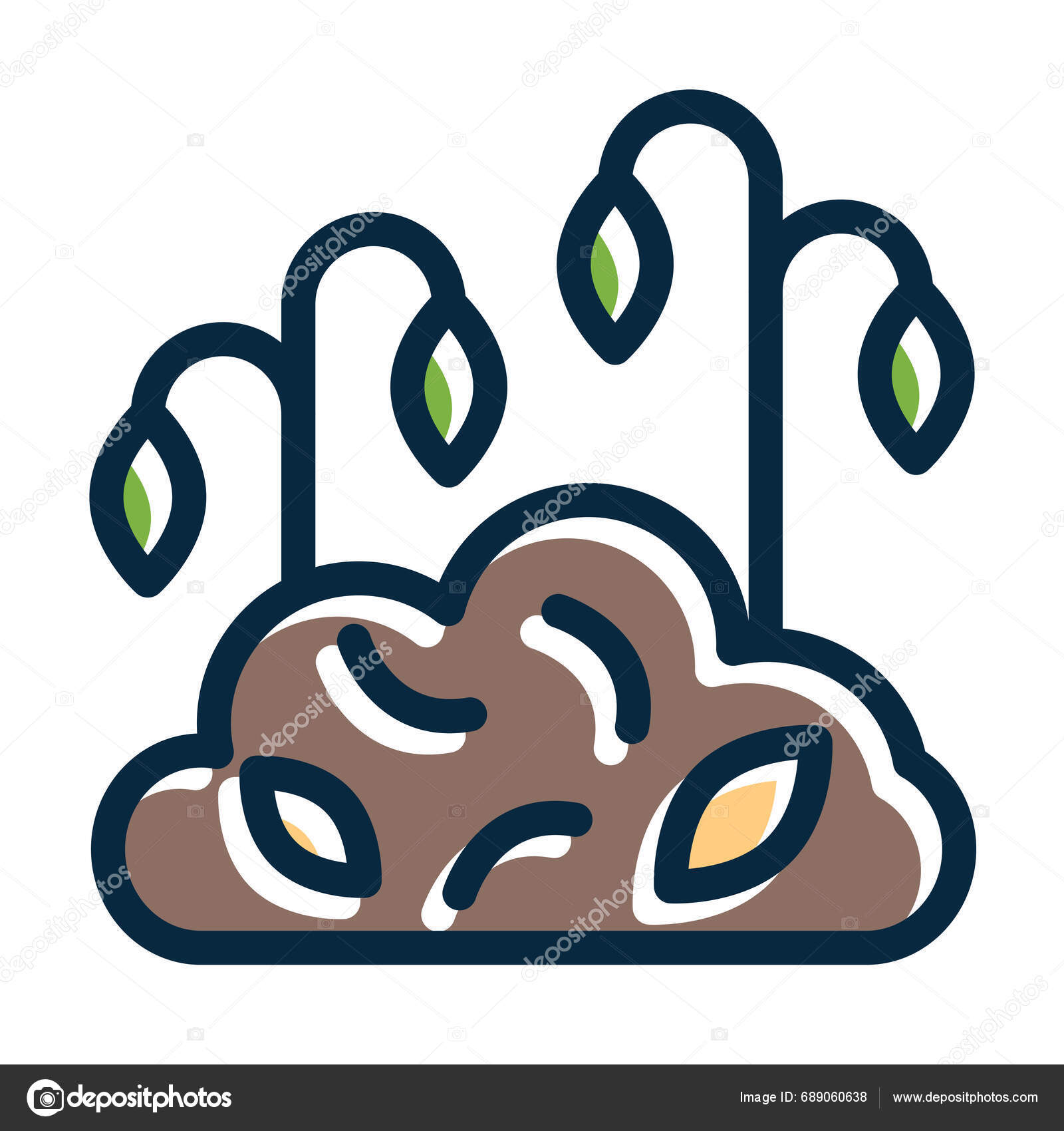 Agricultural Waste Vector Thick Line Filled Dark Colors Icons Personal ...