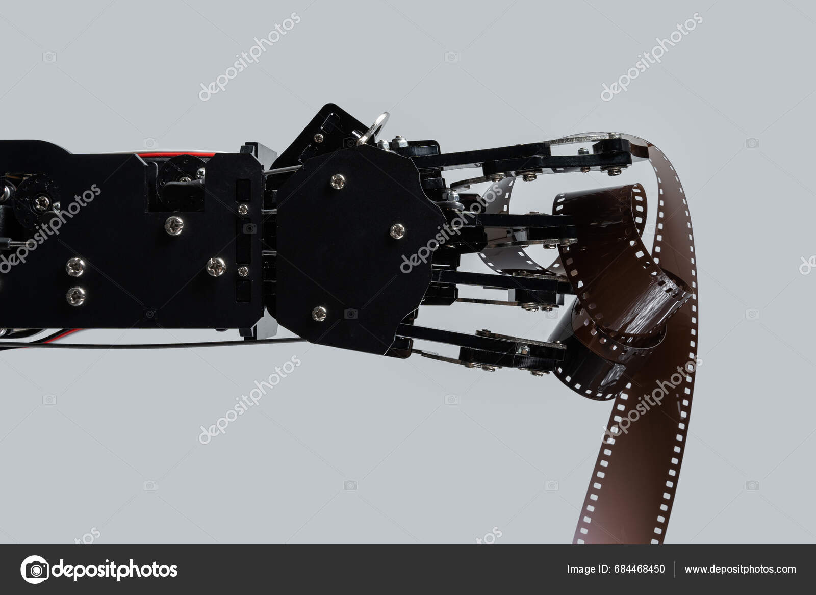 Real Robotic Hand Film Stock Concept Motion Picture Photography ...