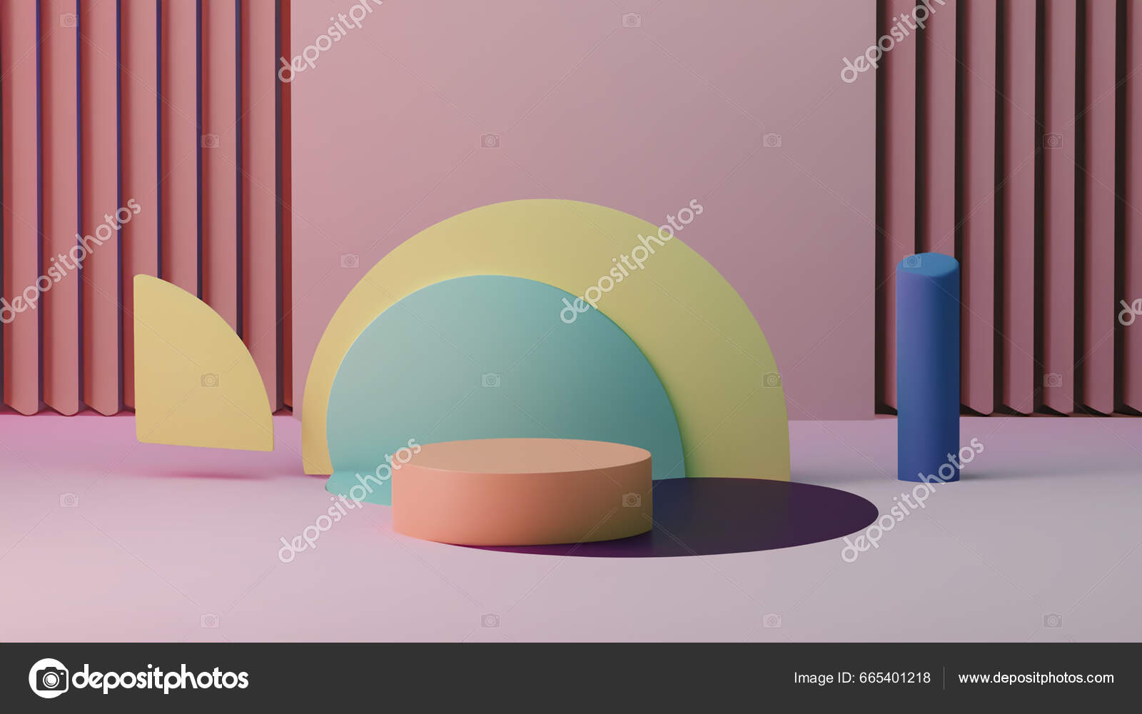 Podium Abstract Geometric Elements Shapes Background Product Display ...