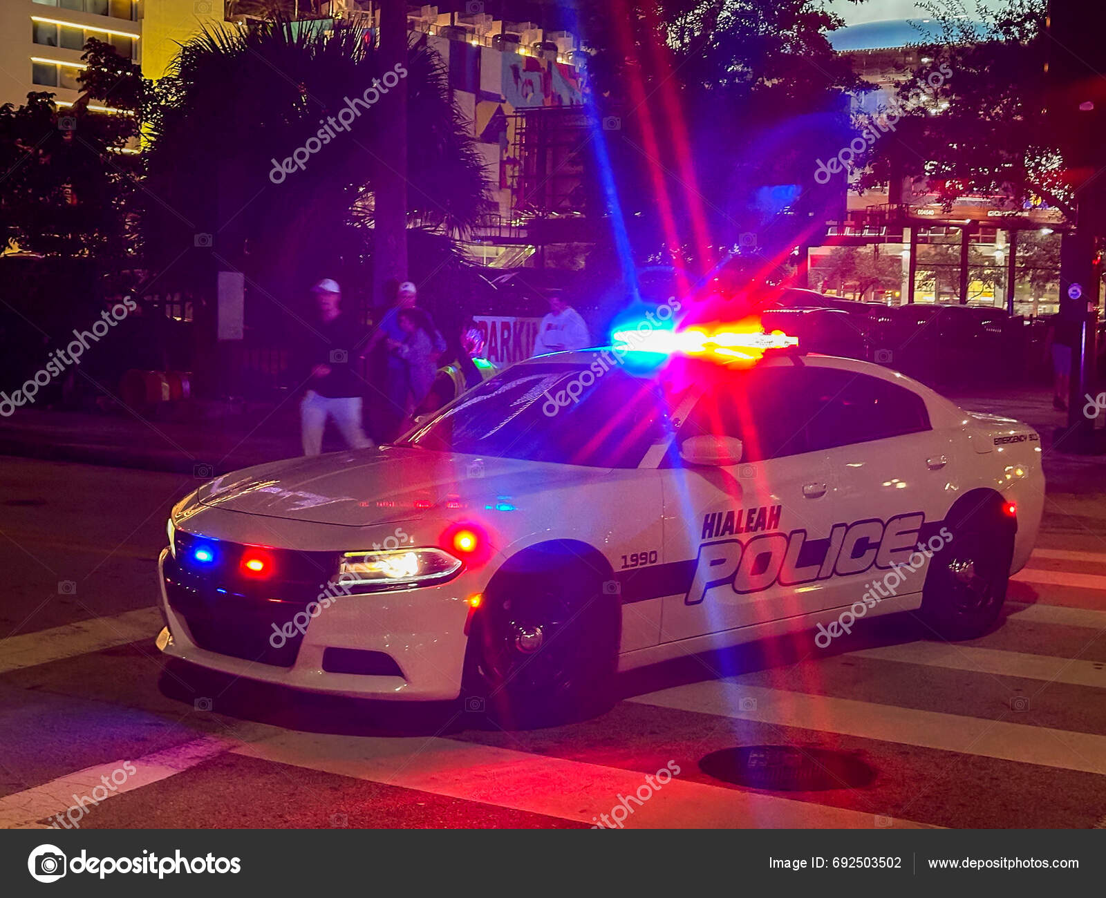 Miami Florida Usa December 2023 Police Patrol Cruiser 4X4 Vehicle ...
