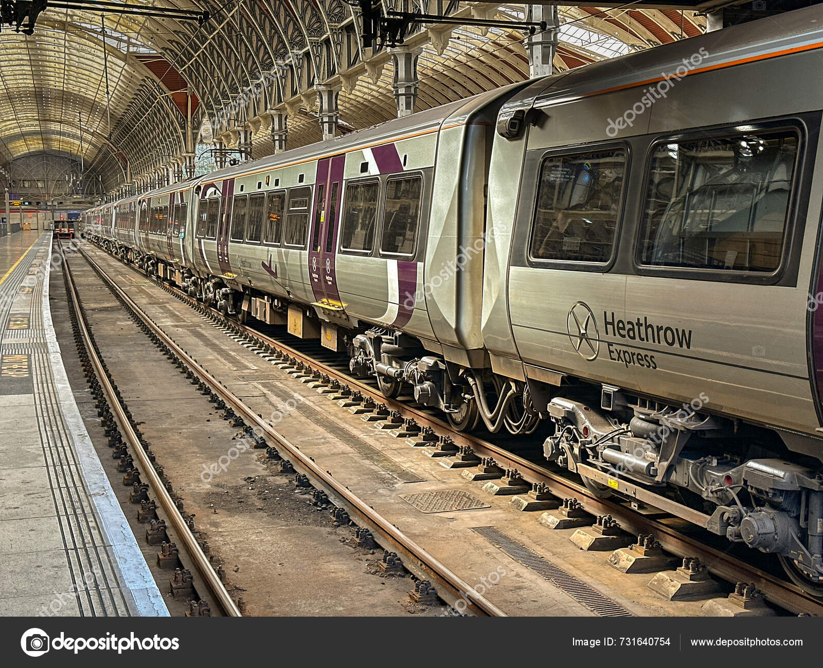 London England July 2024 Heathrow Express Airport Shuttle Service Train ...