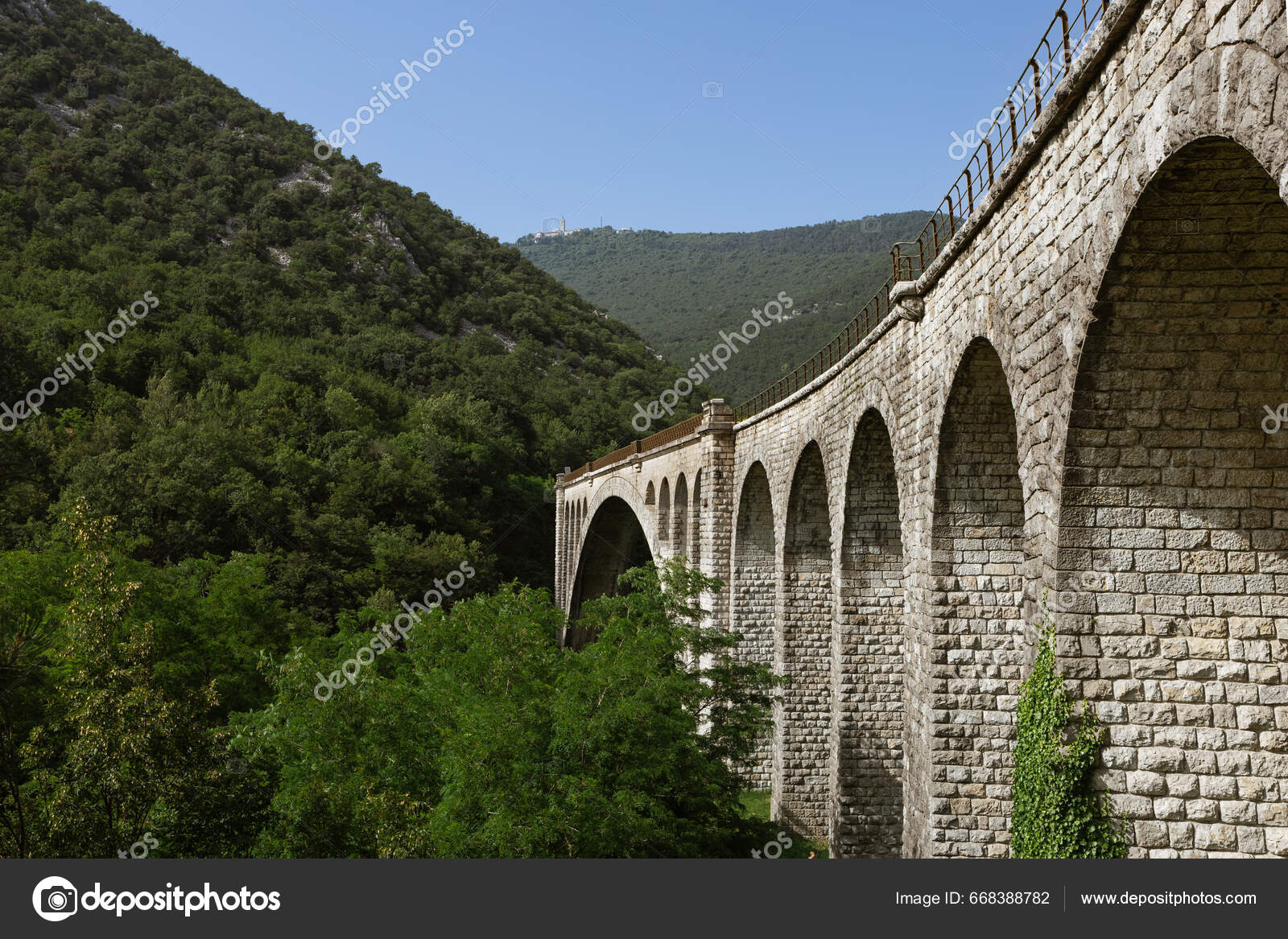 Solcan Bridge River Soca Slovenia World Largest Stone Rail Bridge ...