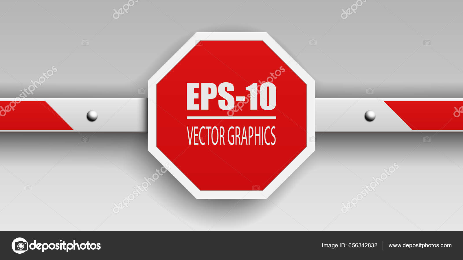 Tanda Larangan Masuk Barrier Dengan Tanda Larangan Awas Bahaya Halangan ...